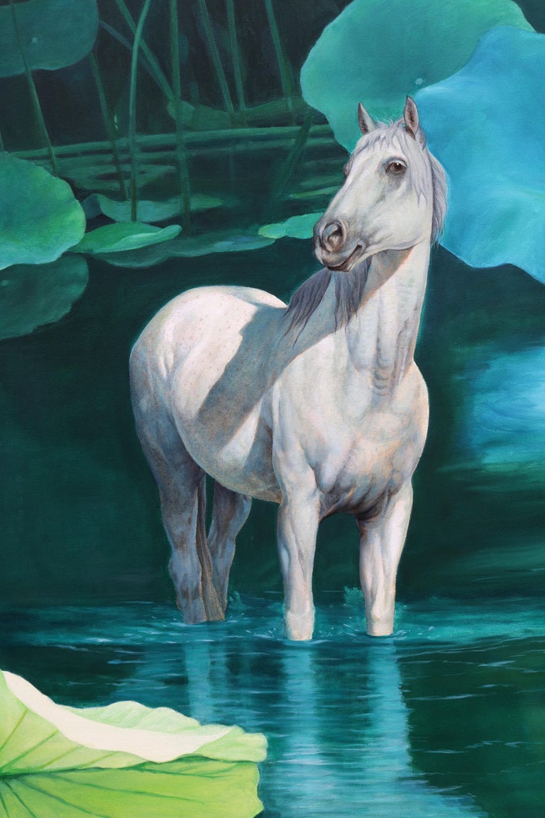 Guigen Zha - Go Astray, Oil Painting For Sale at 1stDibs