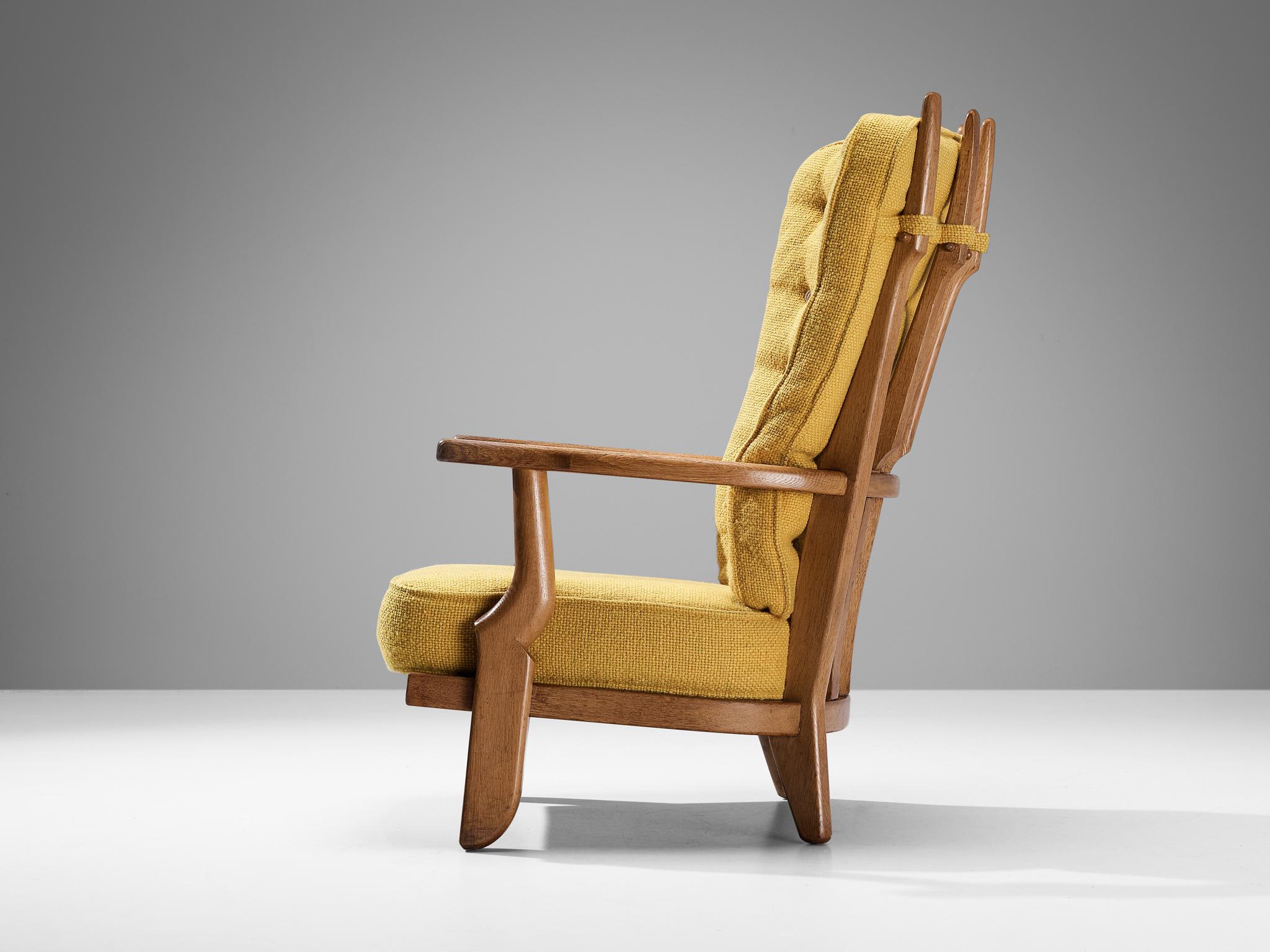 Guillerme and Chambron 'Grand Repos' Lounge Chair in Oak For Sale at ...