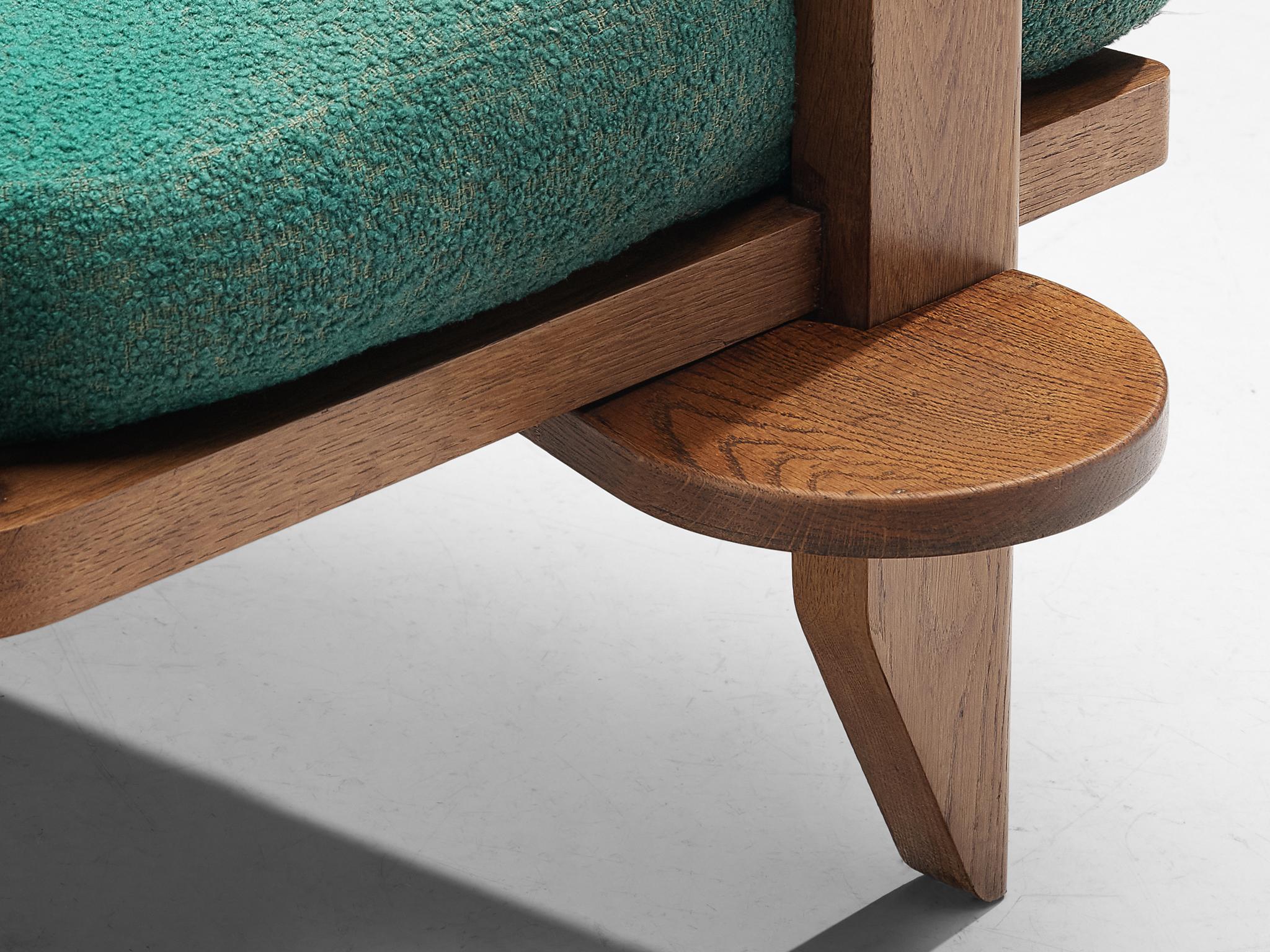 Guillerme and Chambron Pair of 'Catherine' Lounge Chairs in Oak For ...