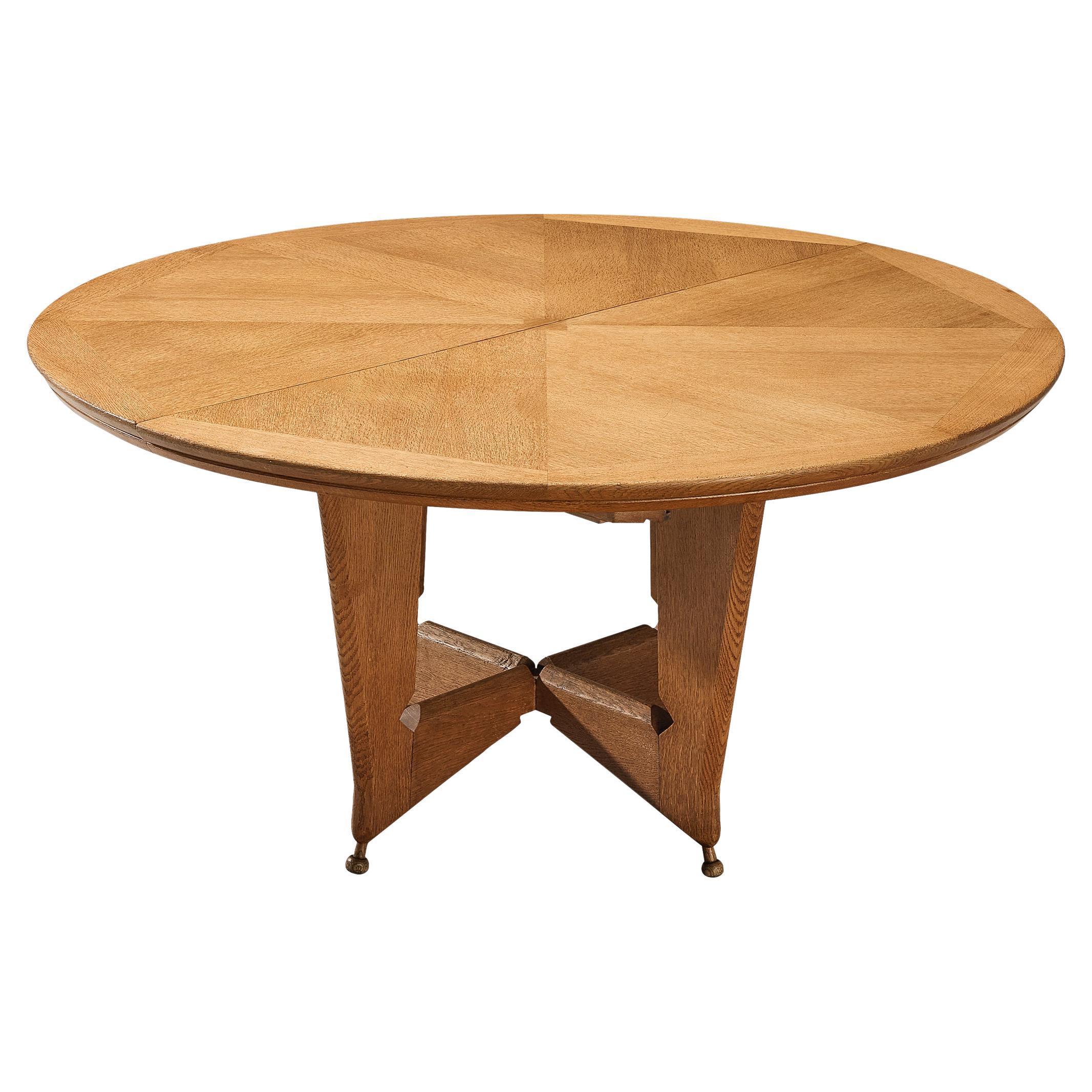 De Coene Dining Table in Cerused Oak For Sale at 1stDibs