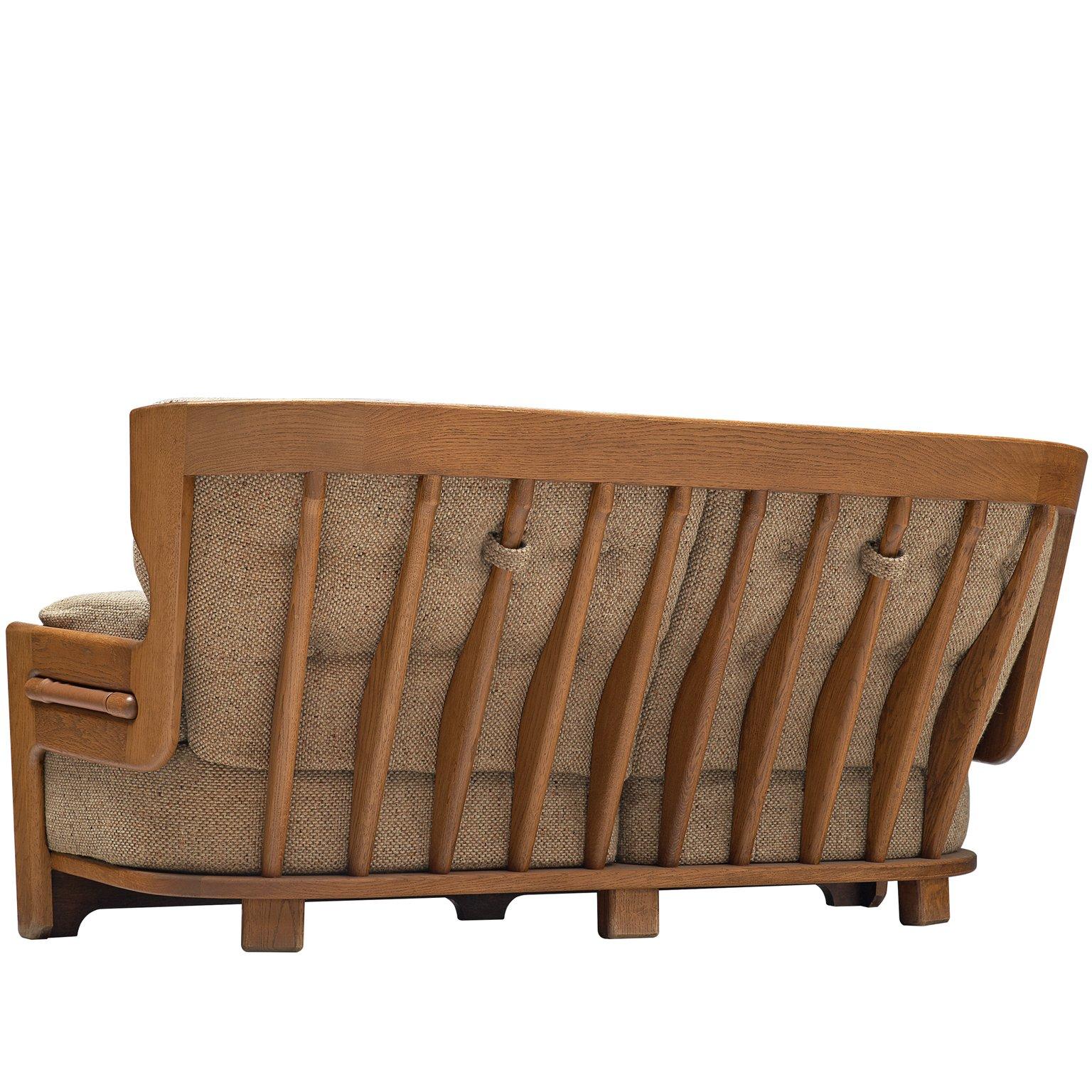 Fantastic Original Cowboy "Ranch Oak" Sofa w/Wagon Wheels and Mountains ...