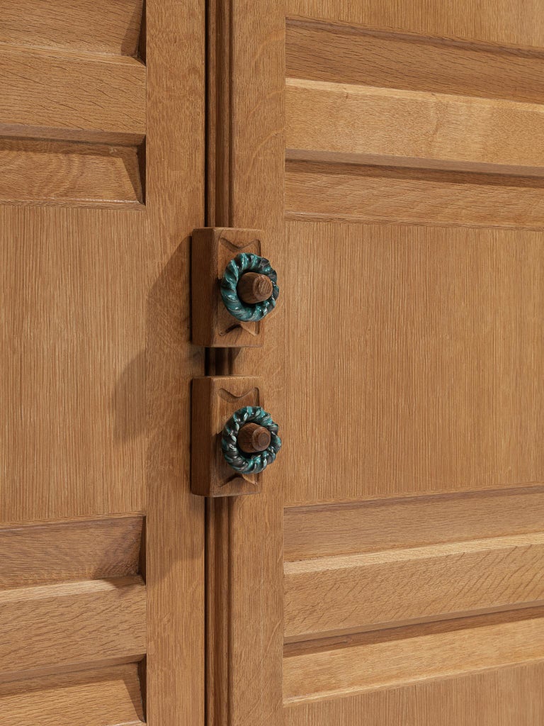 Guillerme et Chambron Armoire with Ceramic Handles For Sale at 1stDibs ...