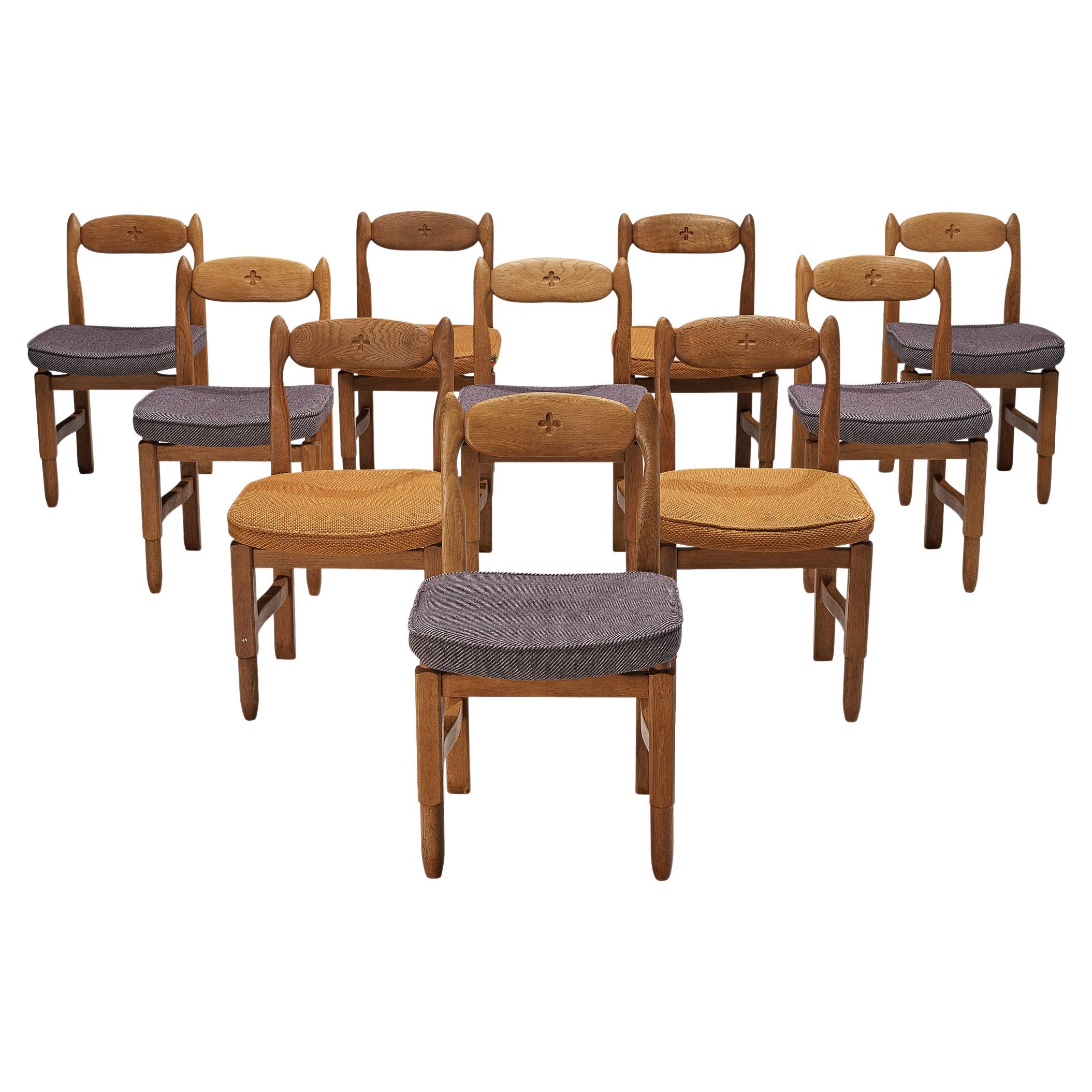 Bernhardt Mediterranean Style Carved Maple Dining Set with Ten Chairs ...