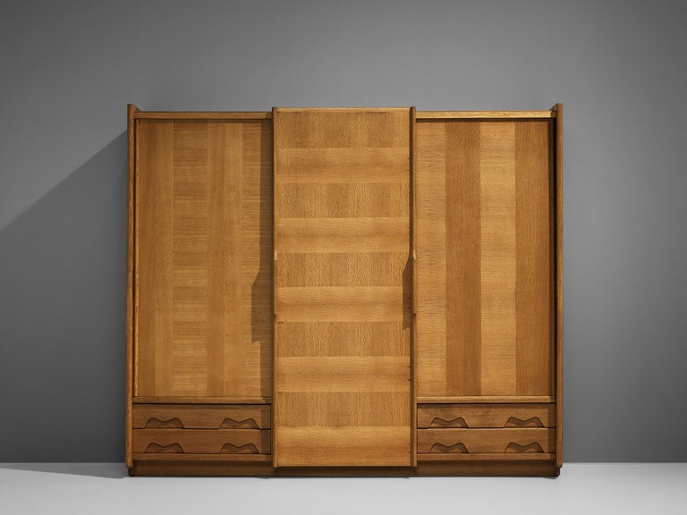 Guillerme et Chambron Wardrobe in Oak at 1stDibs