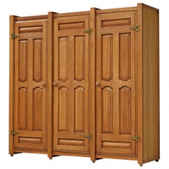 Guillerme et Chambron Wardrobe in Oak For Sale at 1stDibs