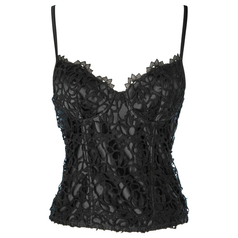 Guipure bustier La Perla For Sale at 1stDibs | la perla bustier