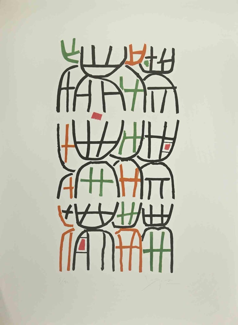 Guiseppe Capogrossi - Opal No. 6 - Lithograph by Giuseppe Capogrossi ...