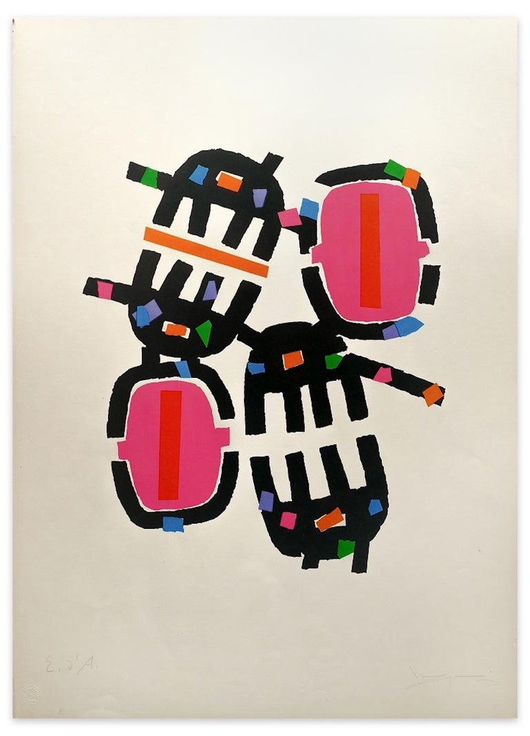 Guiseppe Capogrossi - Opale 5 - Original Lithograph by Giuseppe ...
