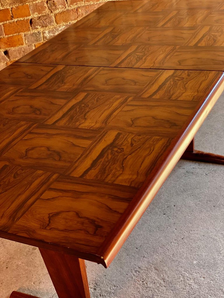 Guiseppe Scapinelli Jacaranda Rosewood Patchwork Dining Table and Chairs, 1950s at 1stDibs