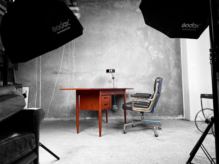 Gunnar Tibergaard Teak Desk at 1stDibs