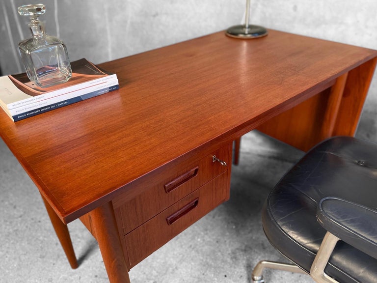 Gunnar Tibergaard Teak Desk at 1stDibs
