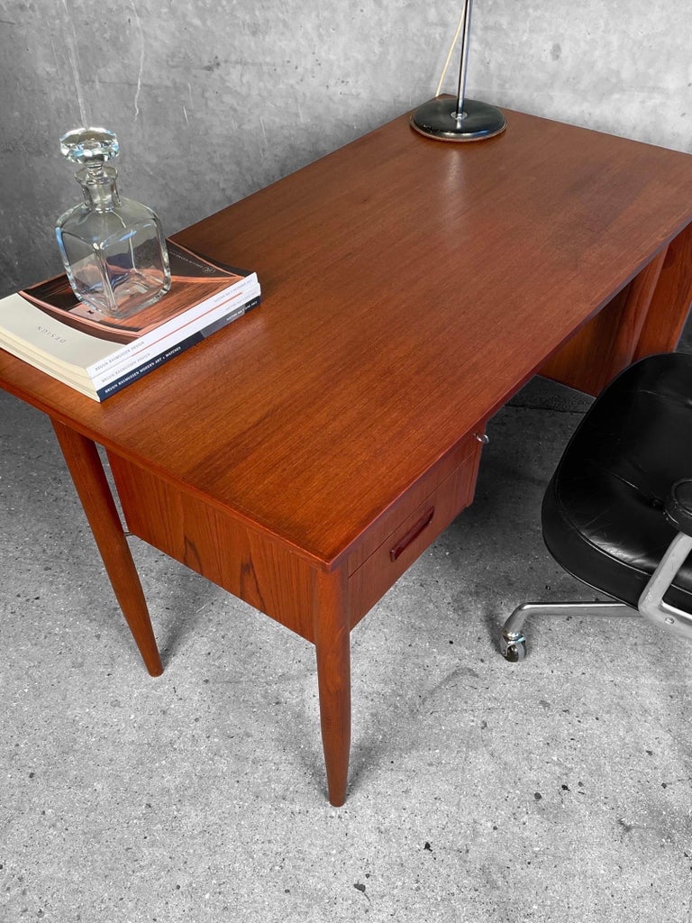 Gunnar Tibergaard Teak Desk at 1stDibs