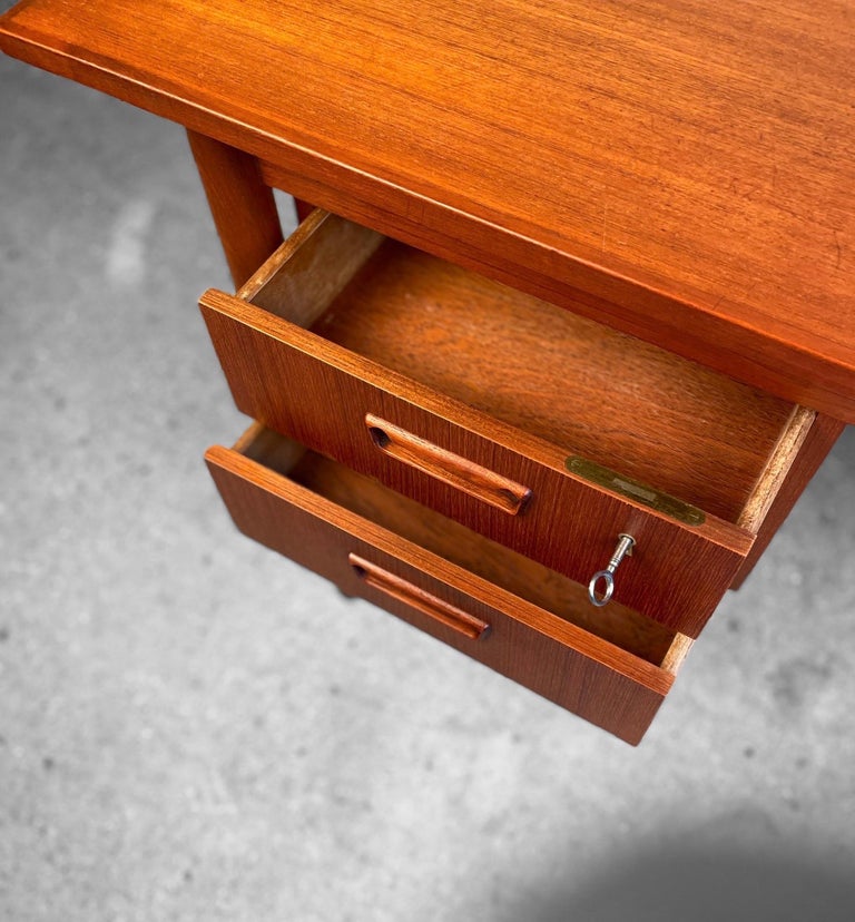 Gunnar Tibergaard Teak Desk at 1stDibs