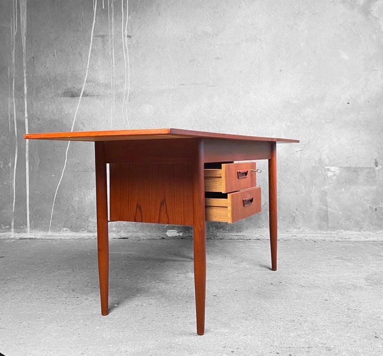 Gunnar Tibergaard Teak Desk at 1stDibs