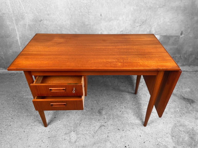 Gunnar Tibergaard Teak Desk at 1stDibs