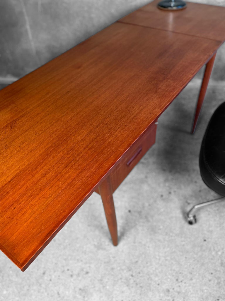 Gunnar Tibergaard Teak Desk at 1stDibs