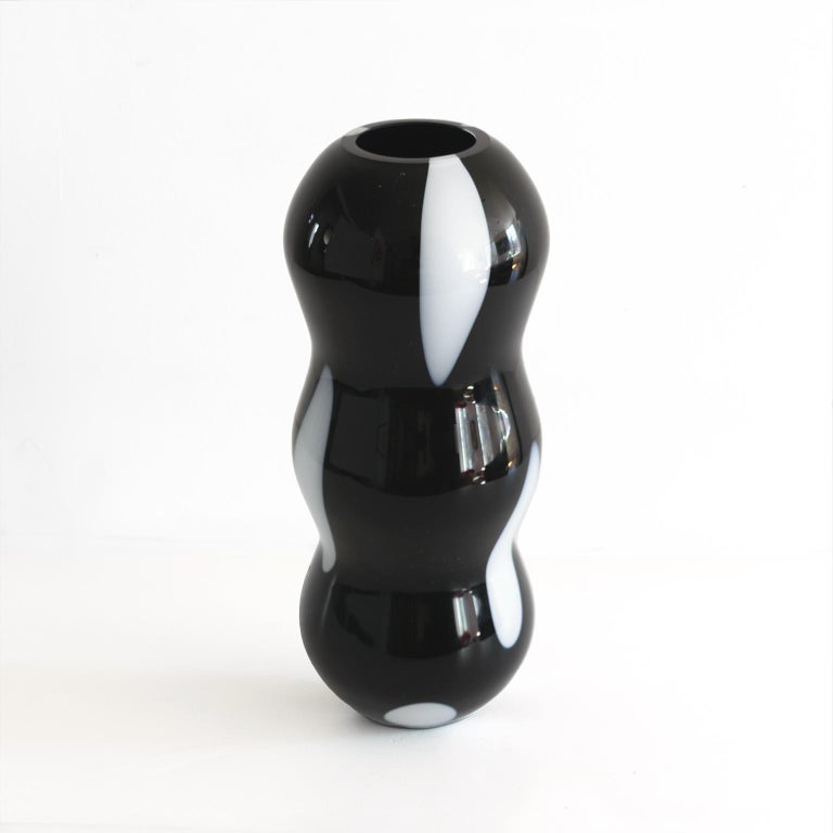 Gunnel Sahlin "Jazz" Glass Vase for Kosta Boda, Sweden, circa 1980 For ...