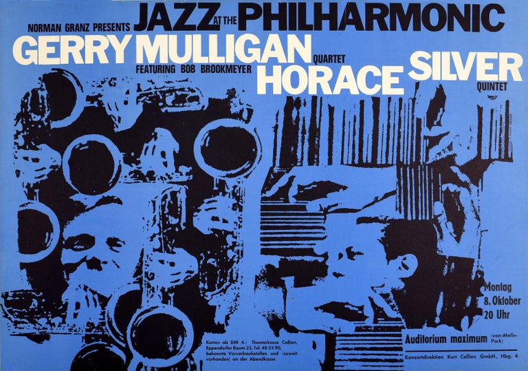 Günther Kieser - Original Vintage Music Poster Norman Granz Presents ...