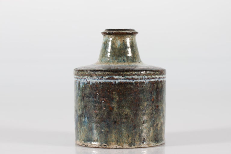Gunver Bilde Sørensen Art Object Rustic Stoneware Vase, Denmark, 1960s ...
