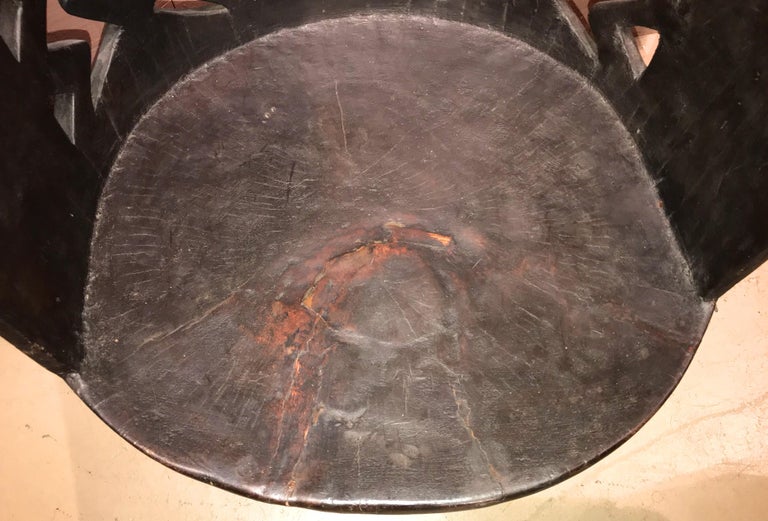 Gurage Tribal Carved Wanza Wood Throne Jimma Chair from Ethiopia at ...