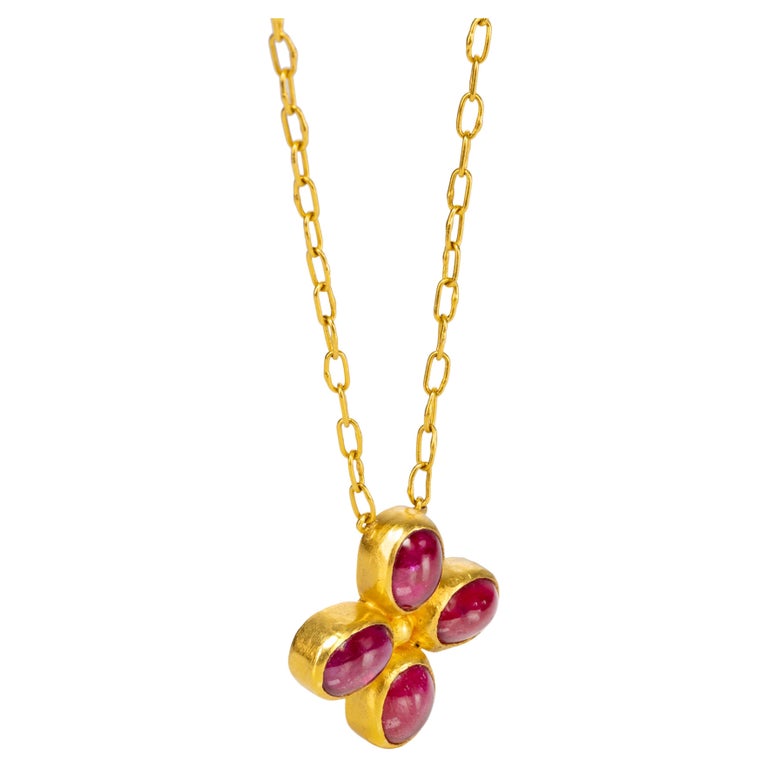 Gurhan Ruby Pendant in 24ky Gold For Sale at 1stDibs