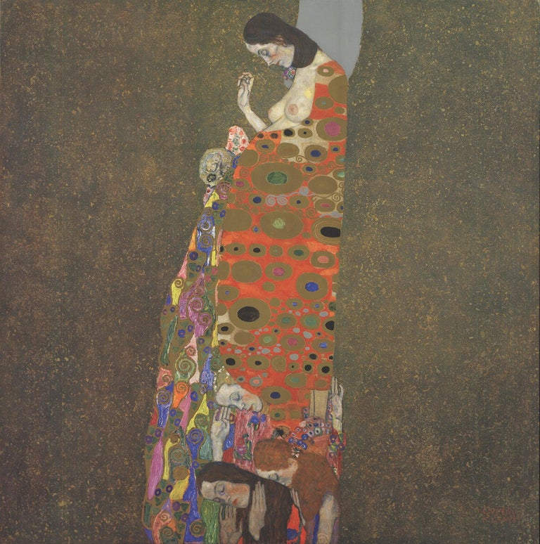 1986 Gustav Klimt 'Hope II' Offset Lithograph at 1stDibs
