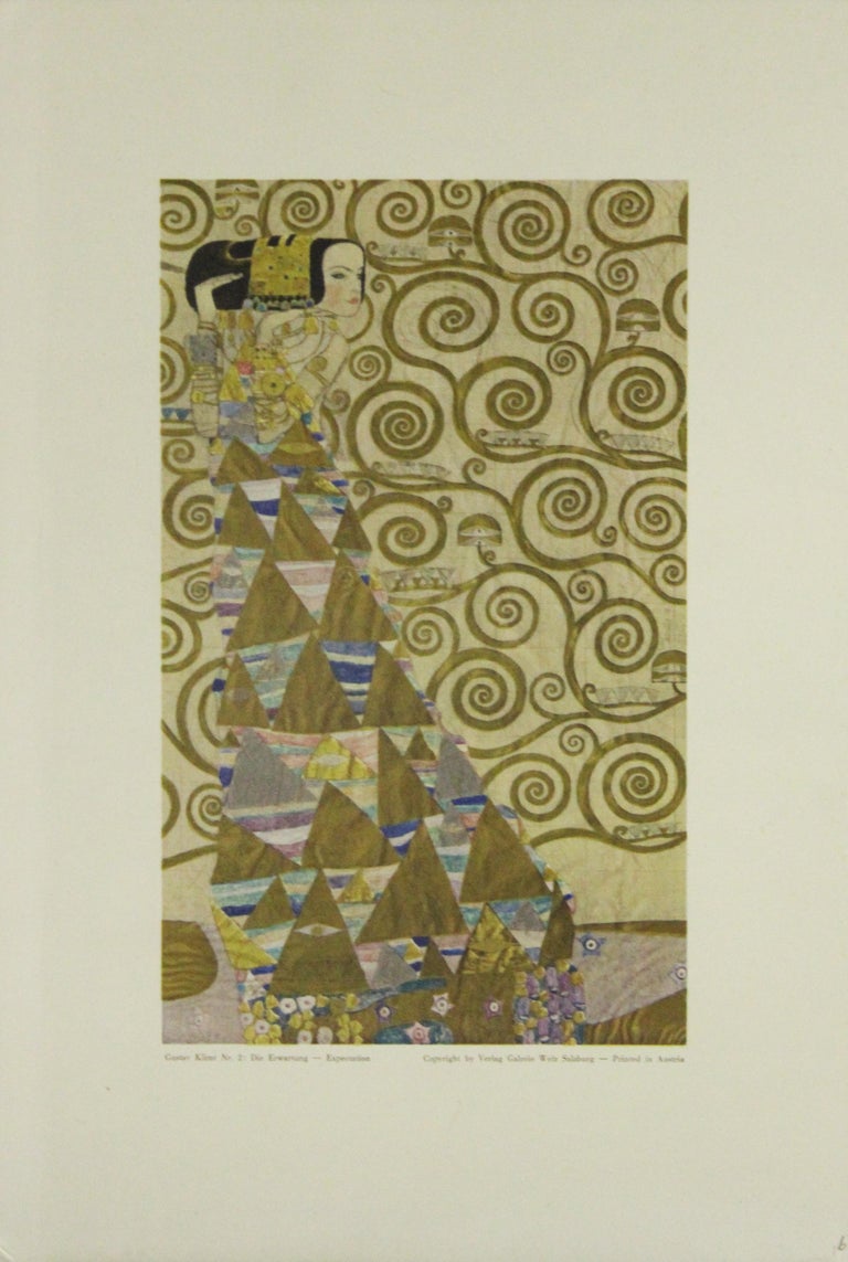 Gustav Klimt - Expectation-Metallic Poster. Printed in Austria For Sale ...