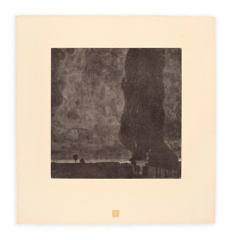 Gustav Klimt - Thunderstorm (The Large Poplar II) by Gustav Klimt, Das ...