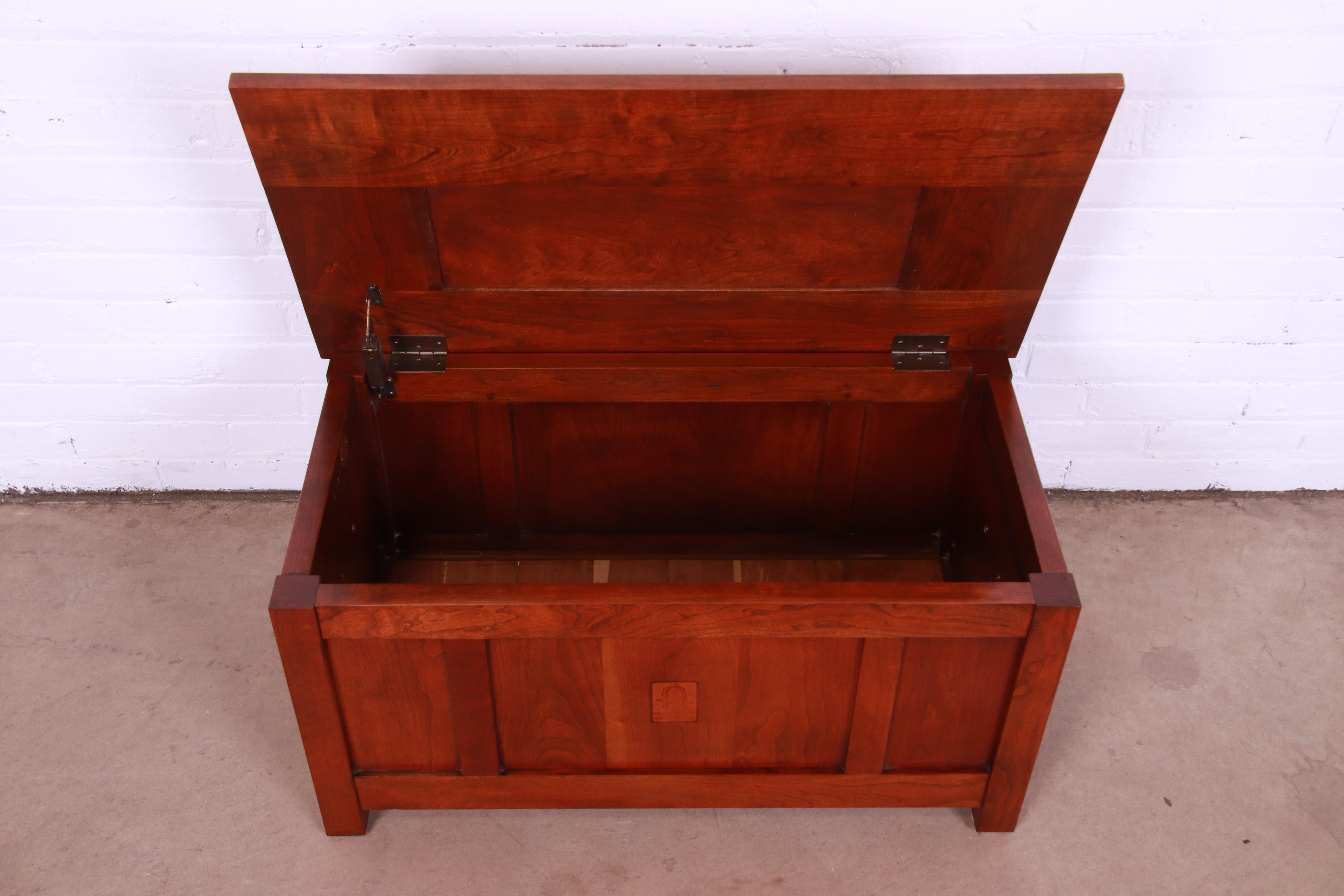 Gustav Stickley Mission Collection Cherry Wood Blanket Chest For Sale ...