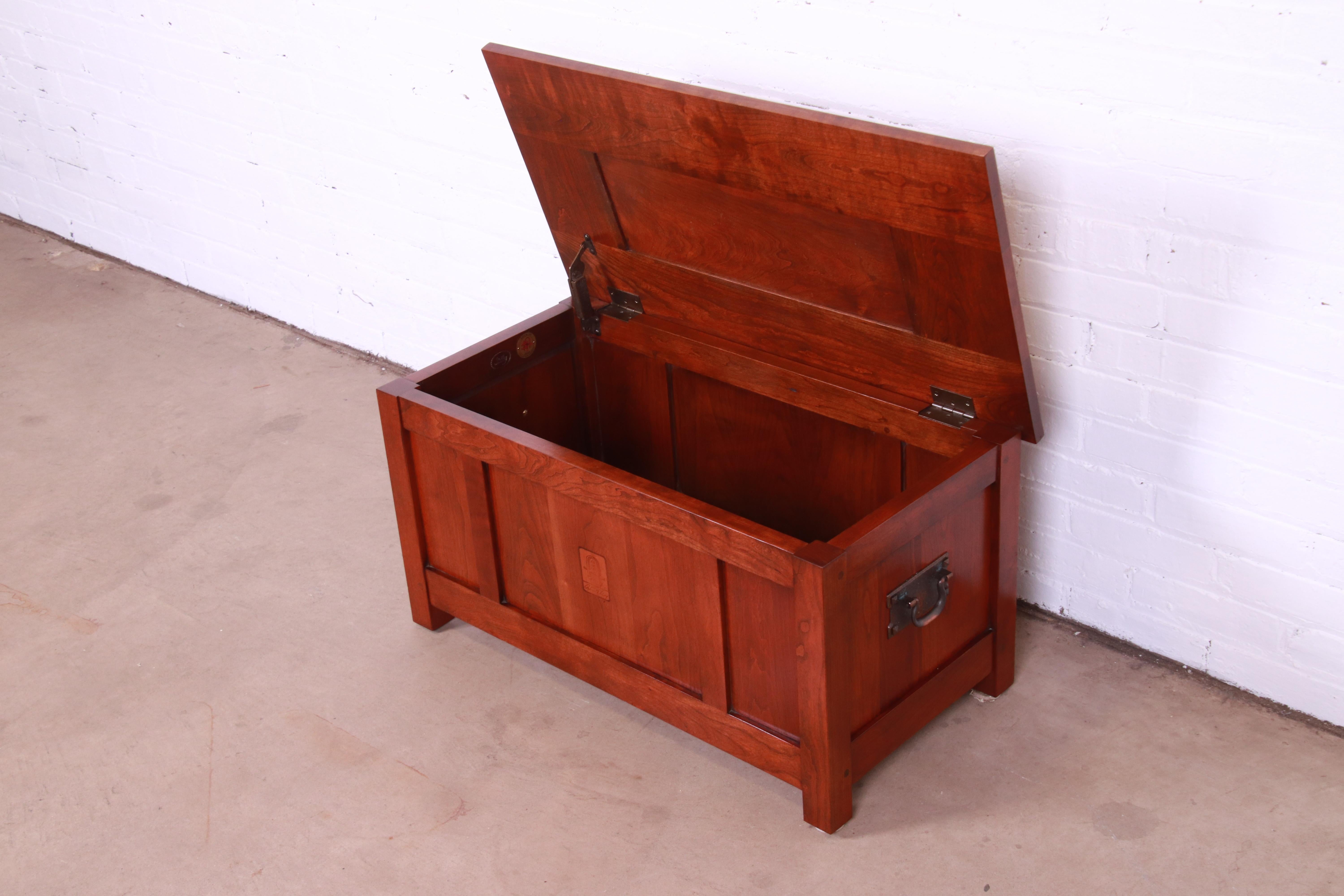 Gustav Stickley Mission Collection Cherry Wood Blanket Chest For Sale ...
