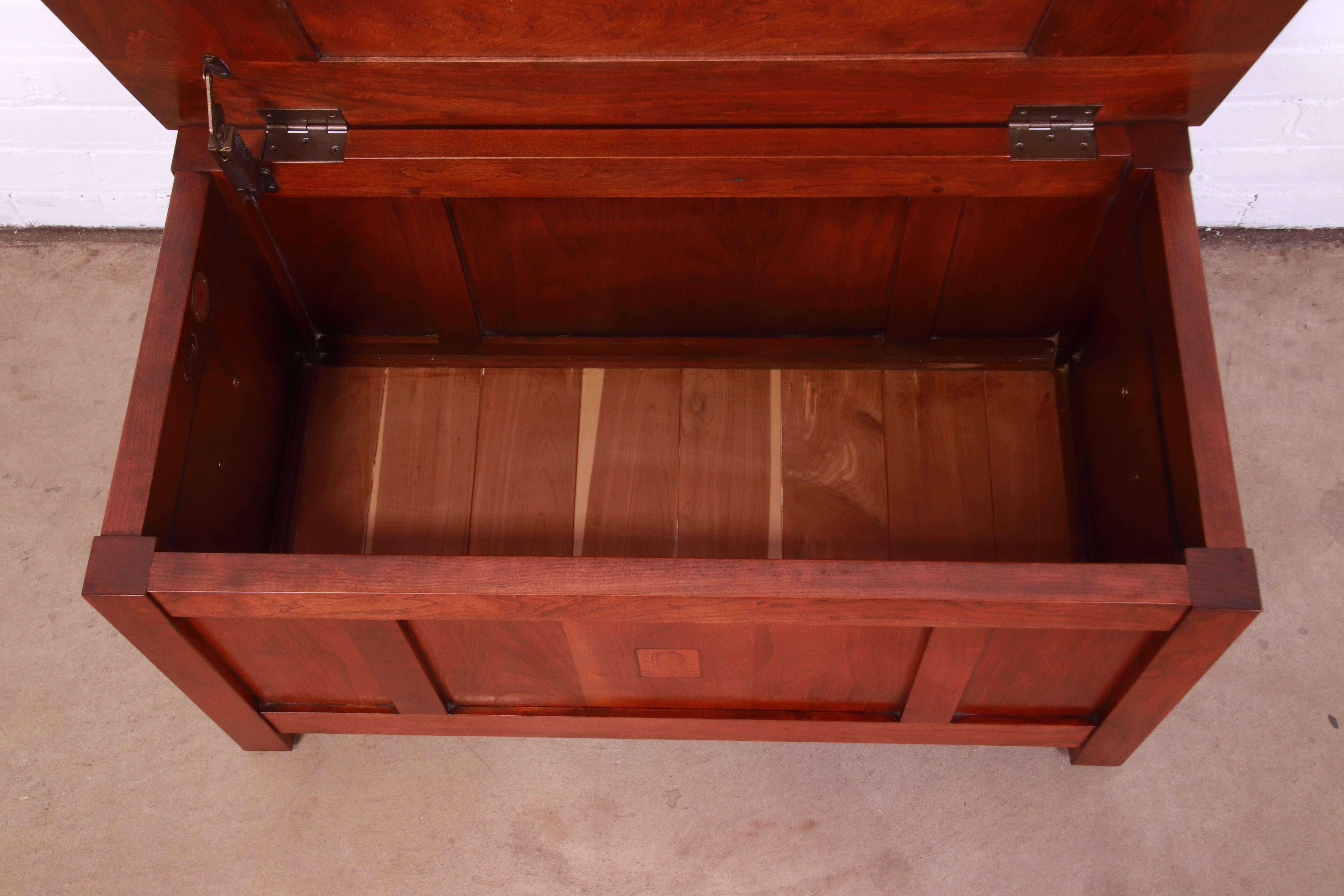 Gustav Stickley Mission Collection Cherry Wood Blanket Chest For Sale ...