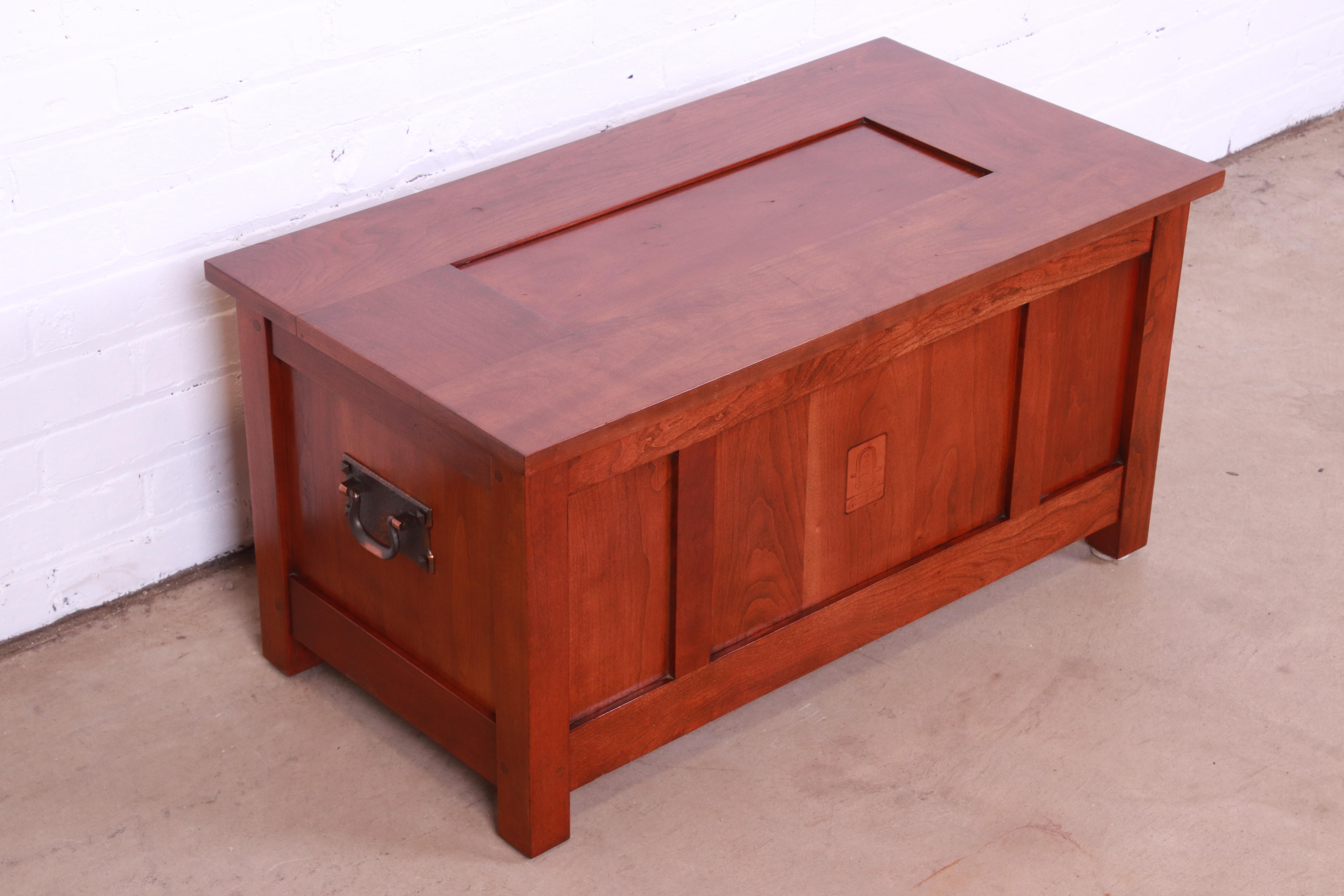 Gustav Stickley Mission Collection Cherry Wood Blanket Chest For Sale ...