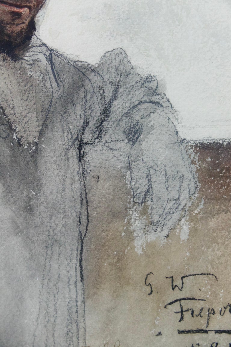 Gustav Wertheimer (1847-1904), Man Resting Against Wall, 1881 For Sale ...