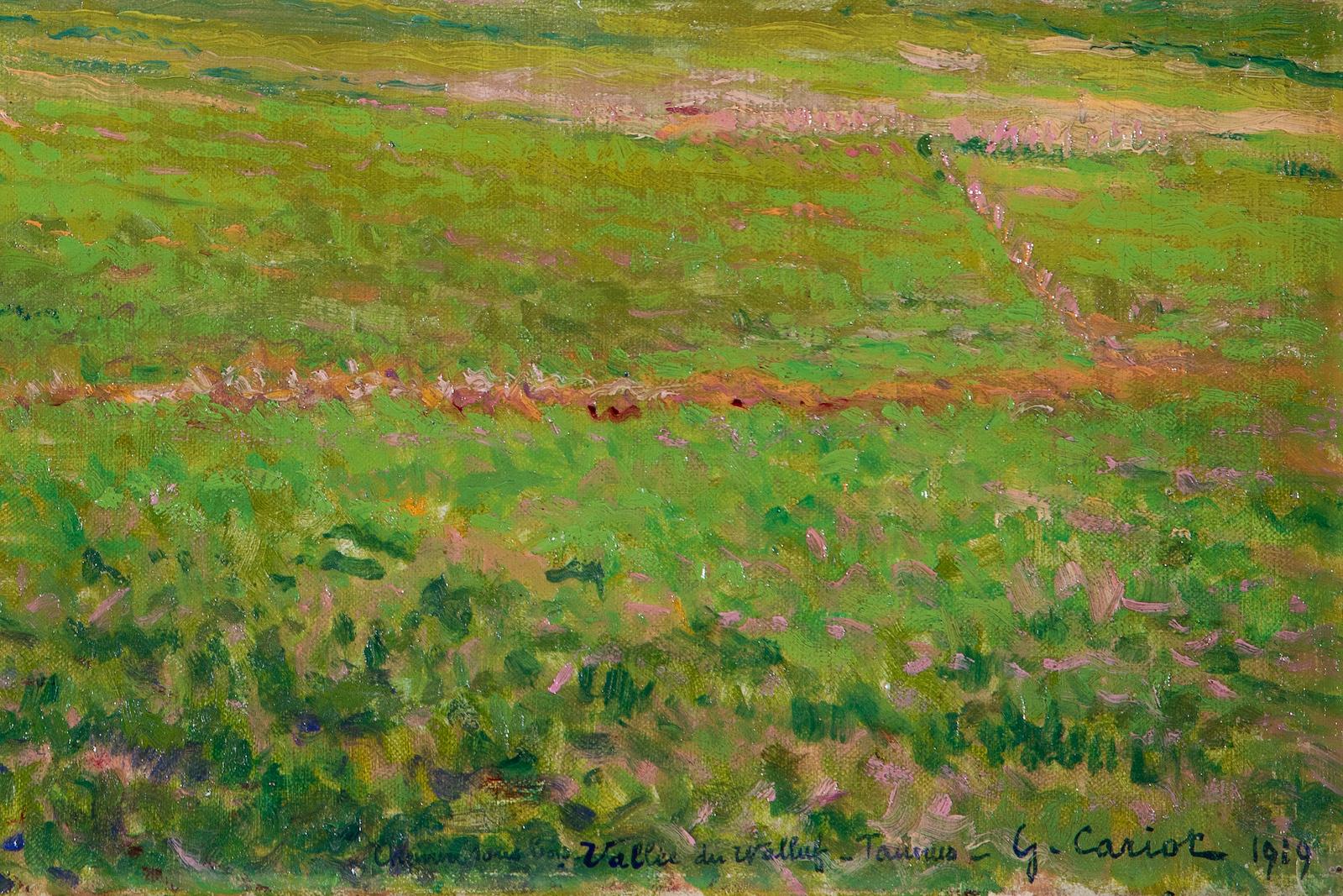 Gustave Camille Gaston Cariot - Chemin sous bois - Vallée du Walluf ...