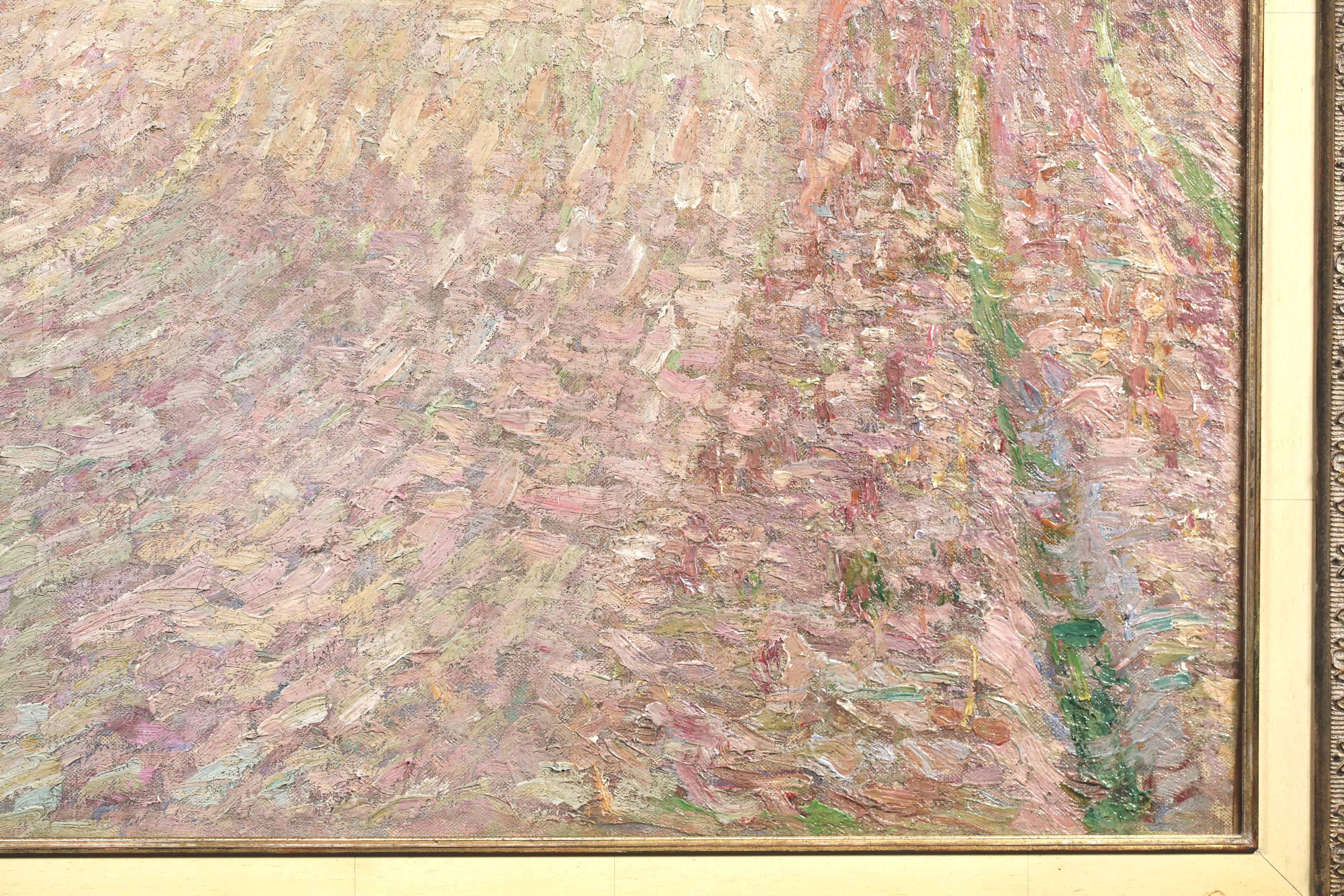 Gustave De Smet - A Hayfield at Sunset - Divisionist Impressionist ...