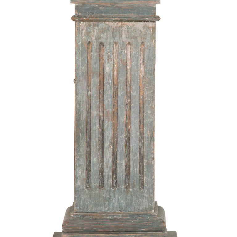 Gustavian Column Clock at 1stDibs