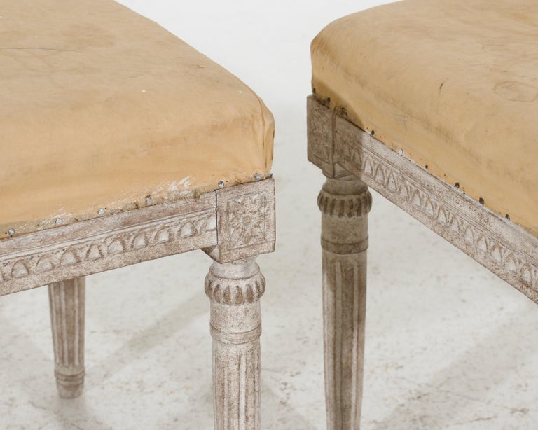 Gustavian stools from the 19th Century For Sale at 1stDibs