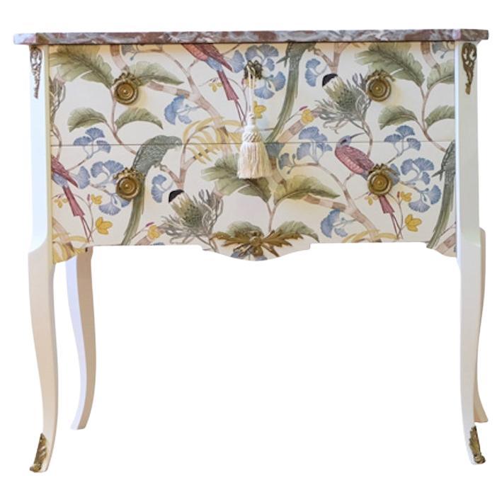 Gustavian Style Commode in Black and White Art Deco Style, Pair, Made ...