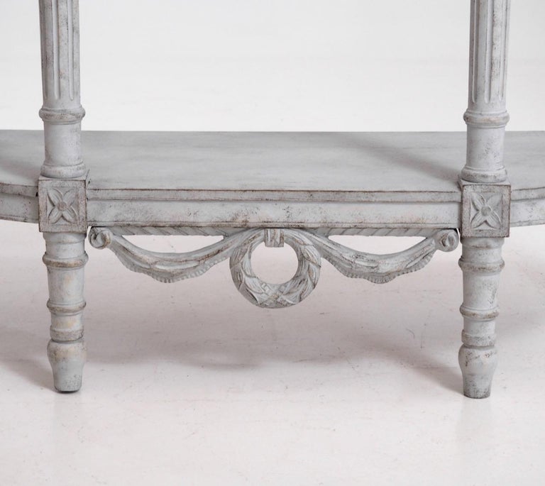 Gustavian Style Console Table, Richly Carved, Late 19th Century at 1stDibs