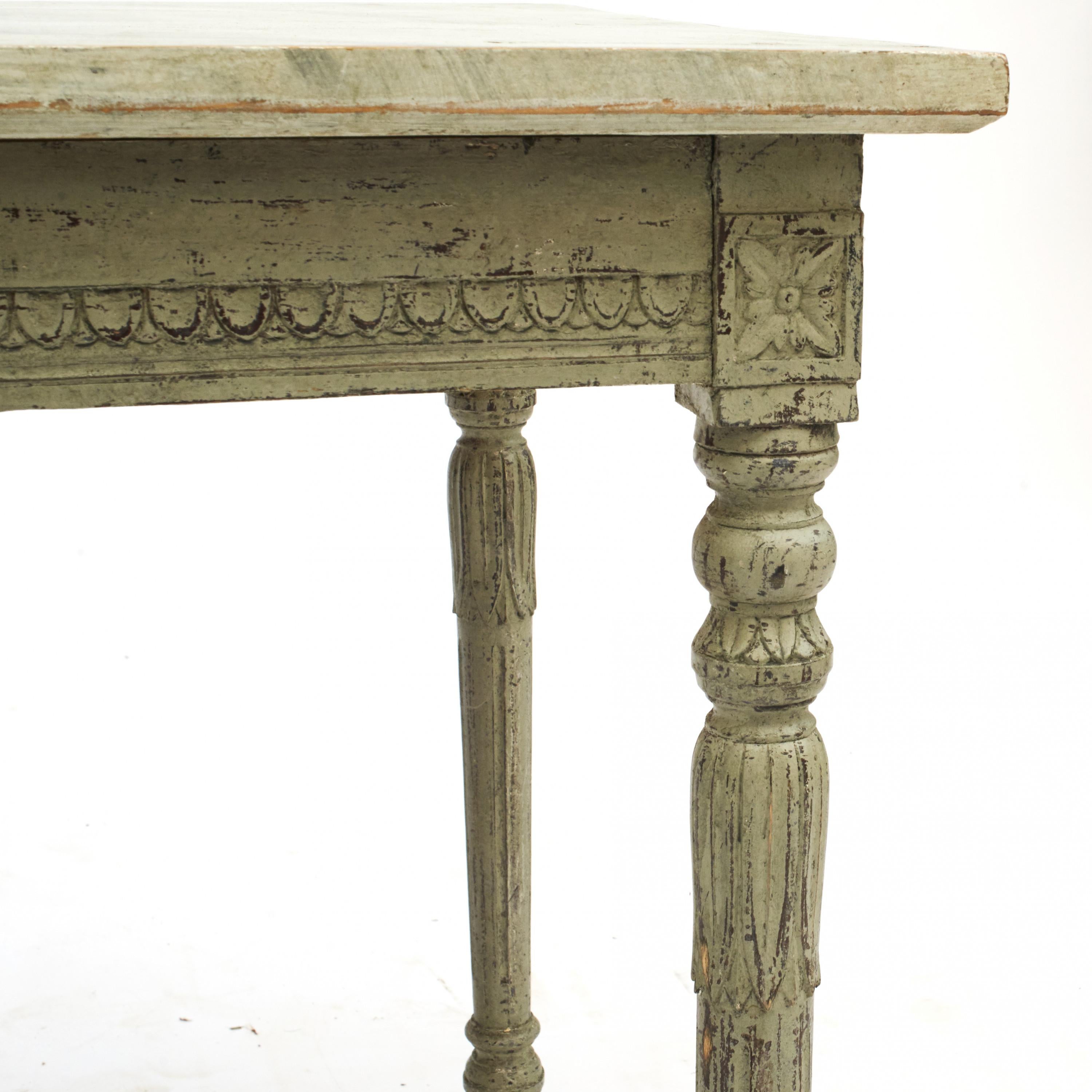 Gustavian Style Freestanding Side Table at 1stDibs