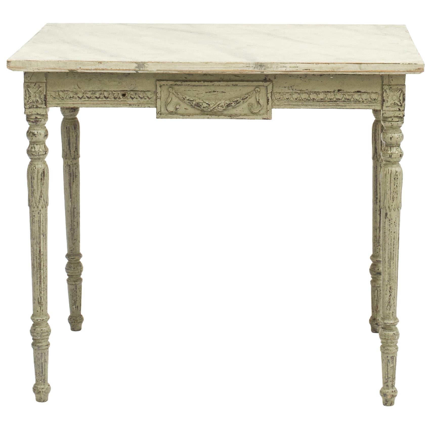 Gustavian Style Freestanding Side Table at 1stDibs