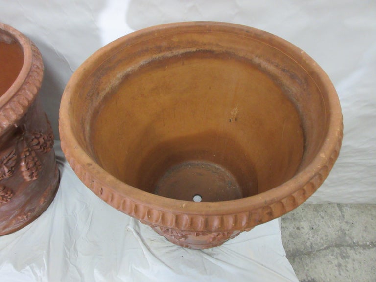 Gustavian Style Italian Terracotta Planters For Sale at 1stDibs