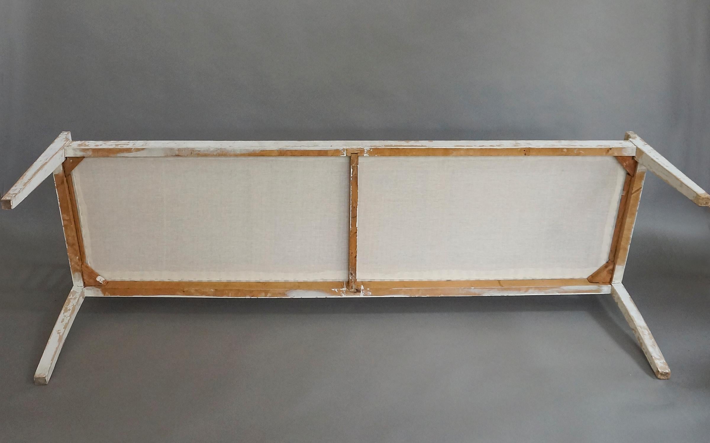 Gustavian Style Stick-Back Settee at 1stDibs