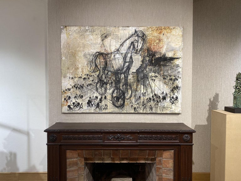 Gustavo Diaz Sosa - Arde Troya ! arde, figurative painting, Trojan ...