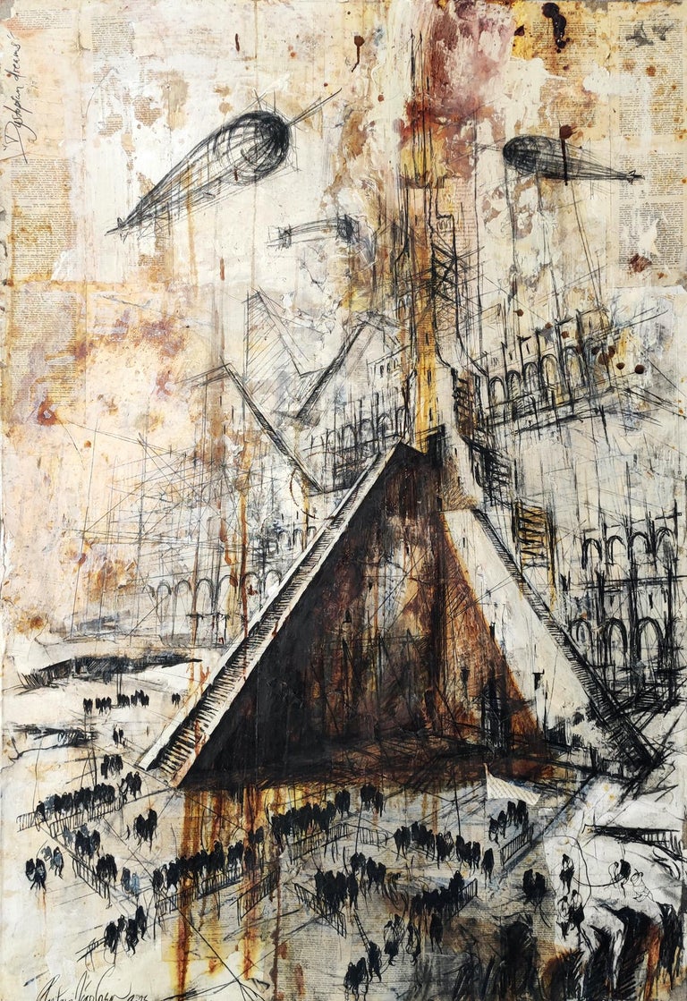 Gustavo Diaz Sosa - Sketching a dystopian dream II , figurative ...