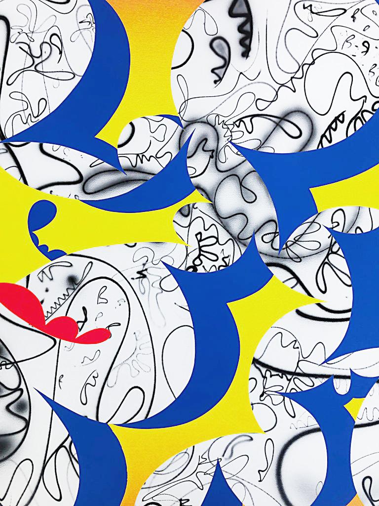 Gustavo Oviedo Abstract Painting on Canvas, Cosmo Vision, 2022 For Sale ...