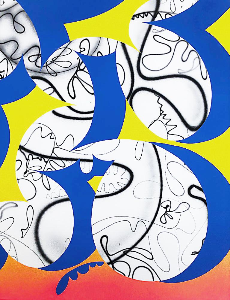 Gustavo Oviedo Abstract Painting on Canvas, Cosmo Vision, 2022 For Sale ...