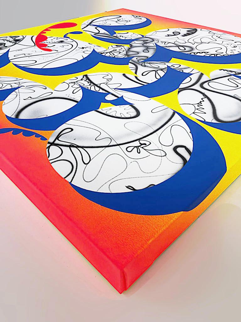 Gustavo Oviedo Abstract Painting on Canvas, Cosmo Vision, 2022 For Sale ...