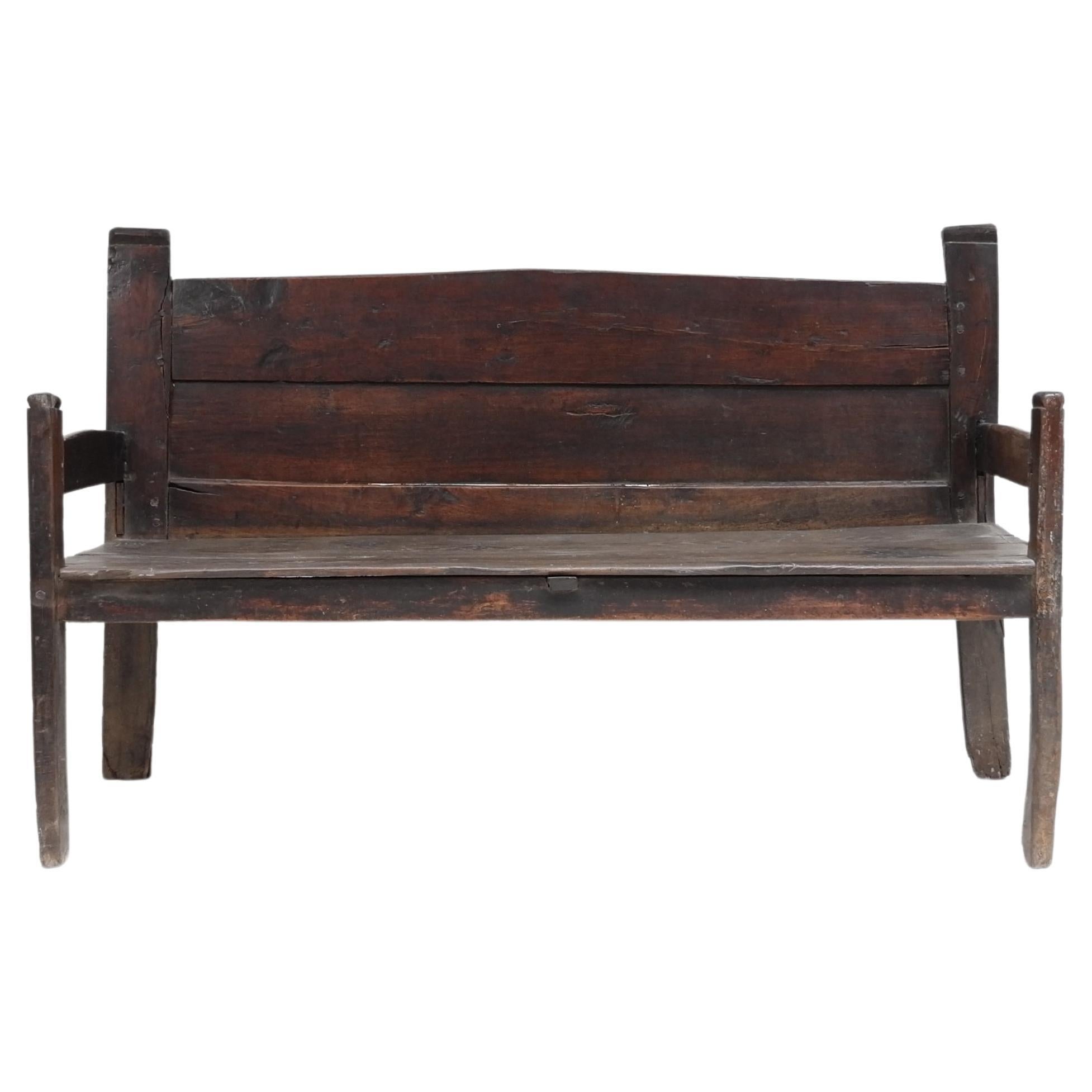 Gutsy 18th C. Bench from Rioja at 1stDibs | how deep is a bench seat