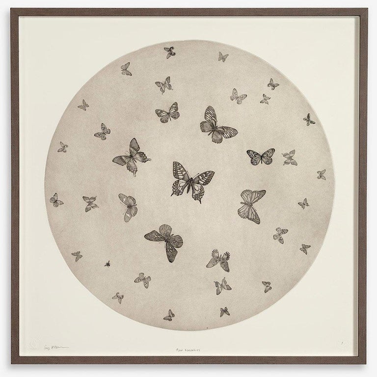 Guy Allen - Moon Butterflies by Guy Allen. Print from copperplate ...